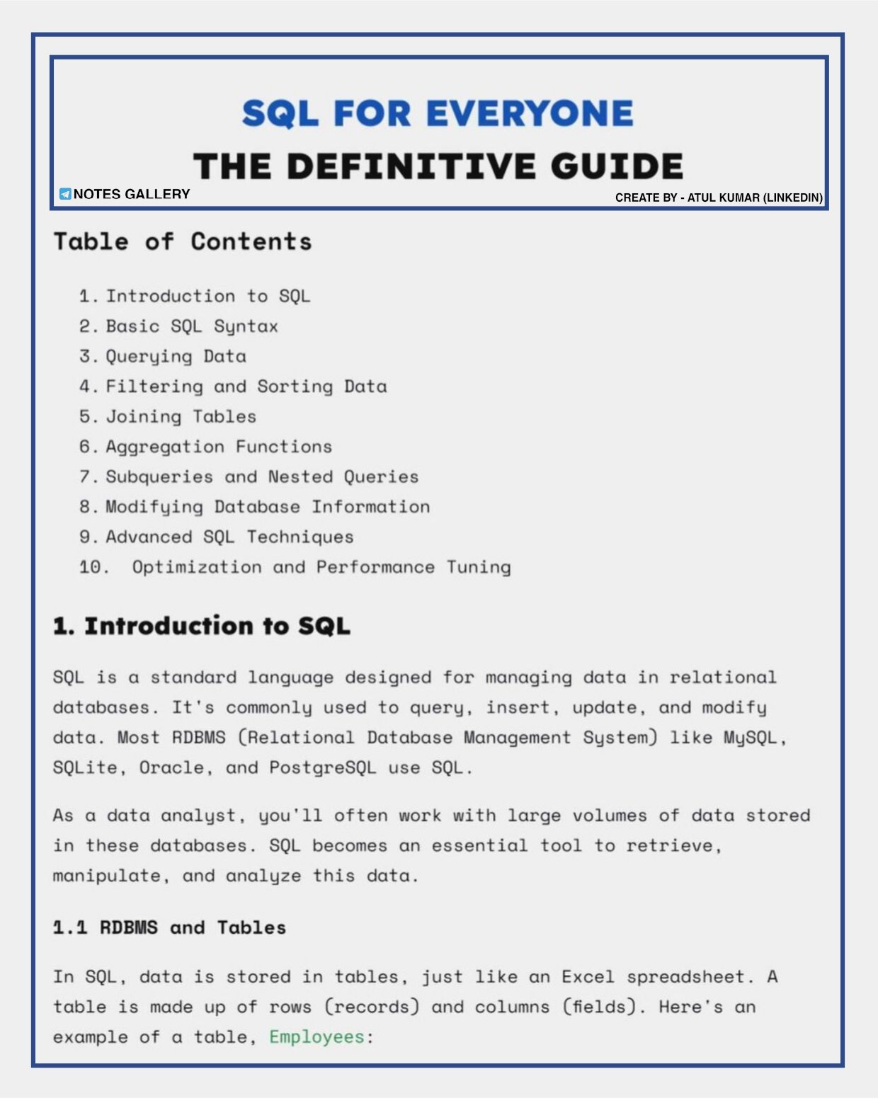 SQL for Everyone: Definitive Guide - scholarzones.com